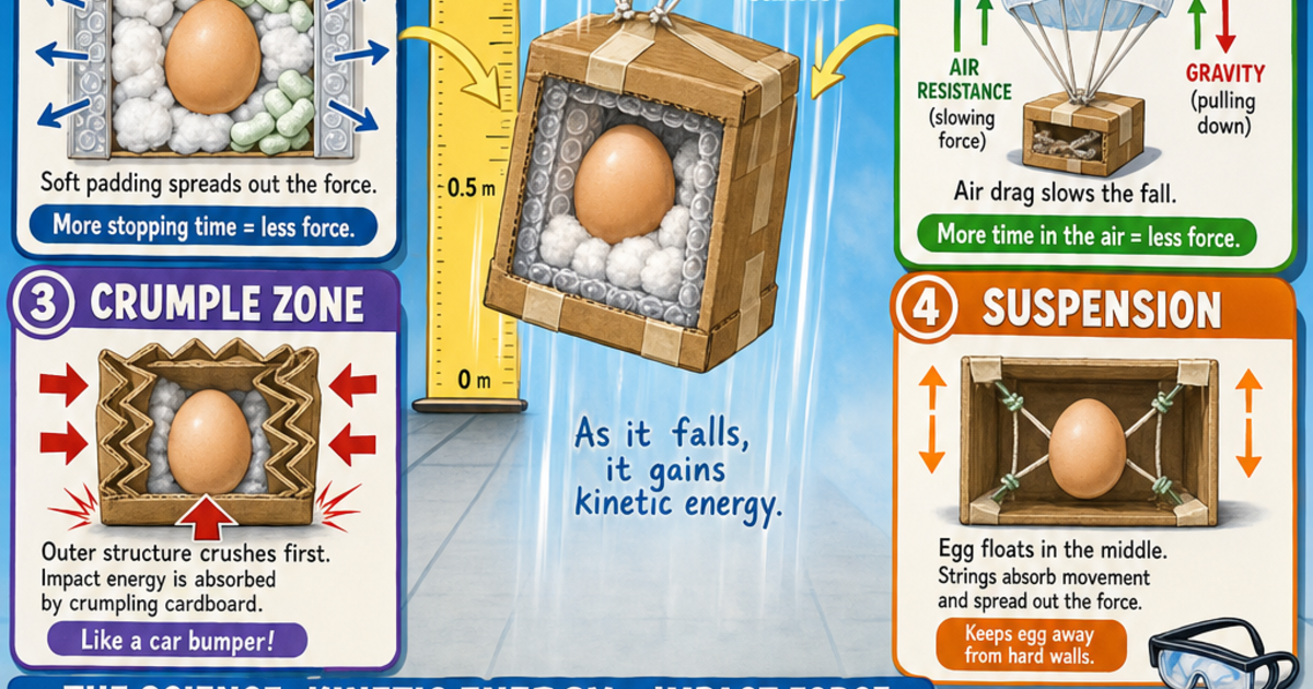Egg Drop Project Ideas Infographic | LivePhysics™