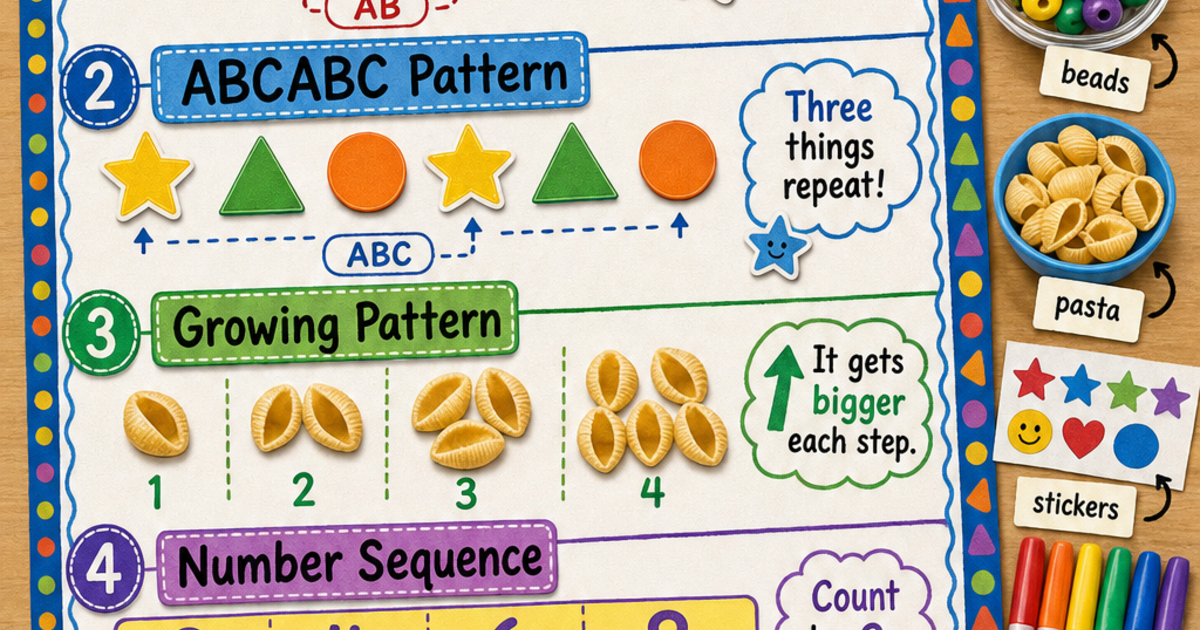 Patterns and Sequences Poster Infographic | LivePhysics™