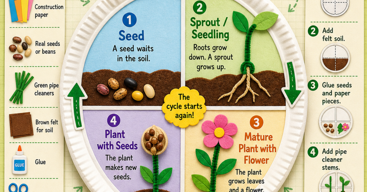 Plant Life Cycle Model Project Infographic | LivePhysics™
